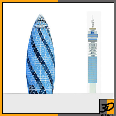 Gherkin 3D Modelos para Descargar | TurboSquid