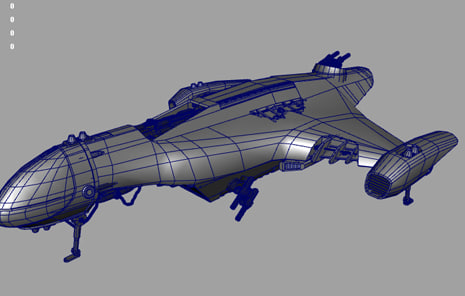 3d model dropship ship