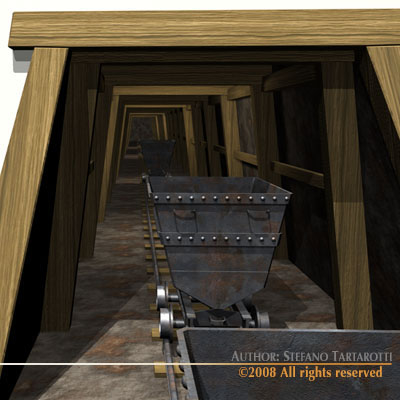 cave carts 3d model