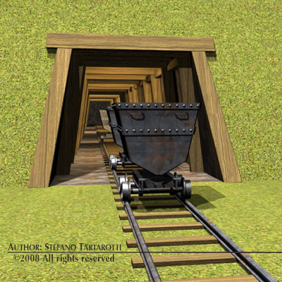 cave carts 3d model