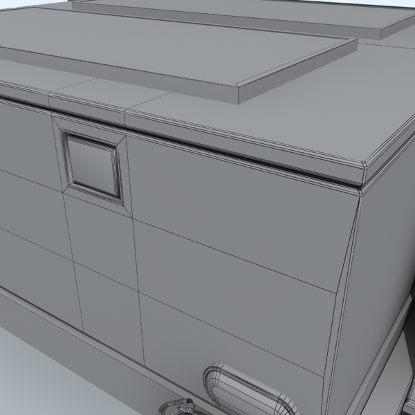 3d 3ds police radar trailer