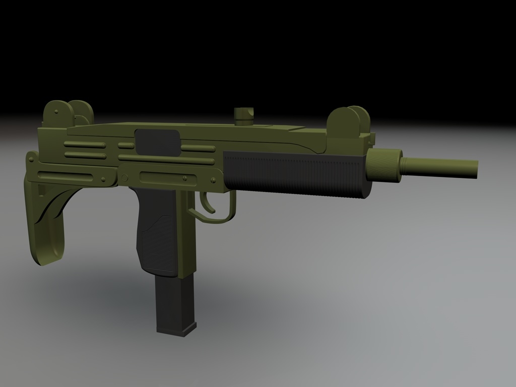 uzi 3d c4d