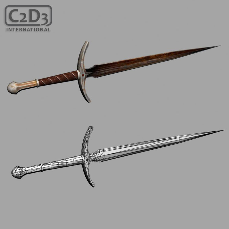 3D модель rustedsword - TurboSquid 402531