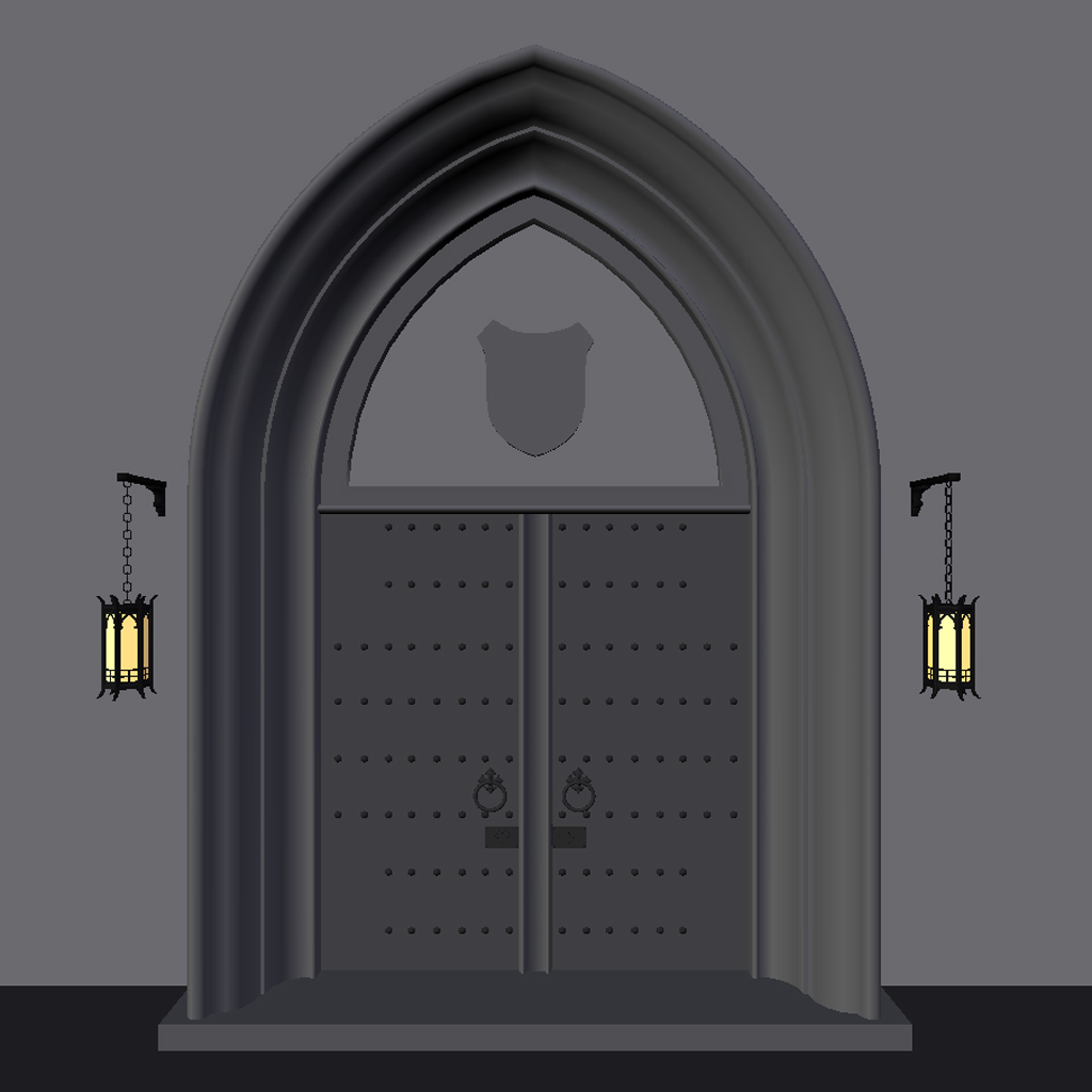 medieval doors example blend