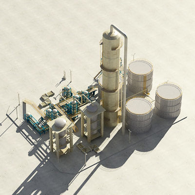 industrial module 3d model