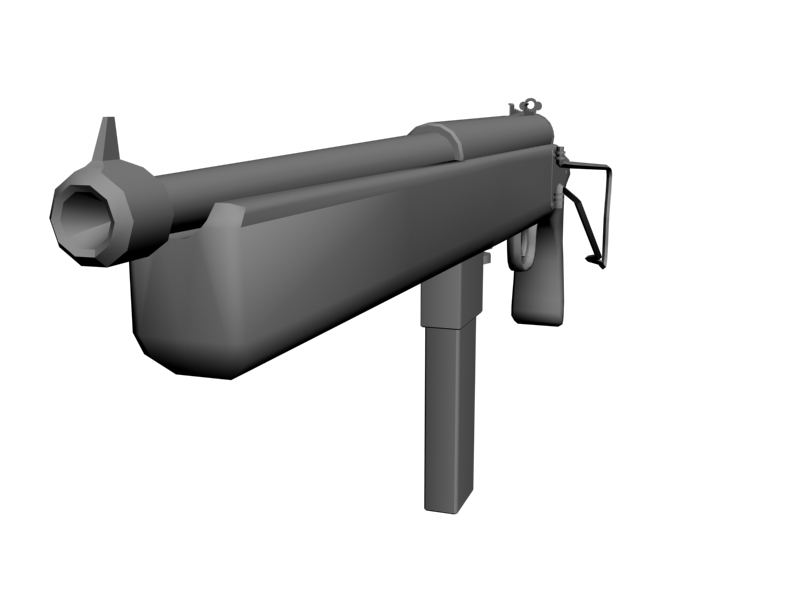 3d model reising m55 smg