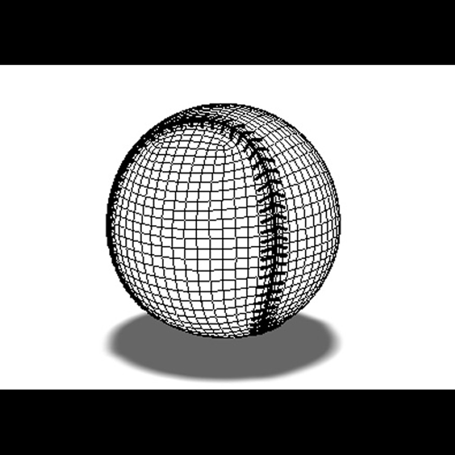 baseball ball 3d 3ds