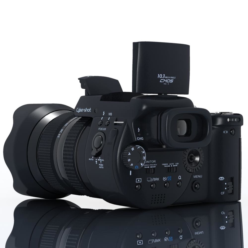 sony cybershot dsc-r1 3d model