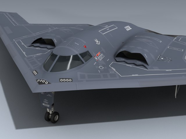b-2 spirit 3d model