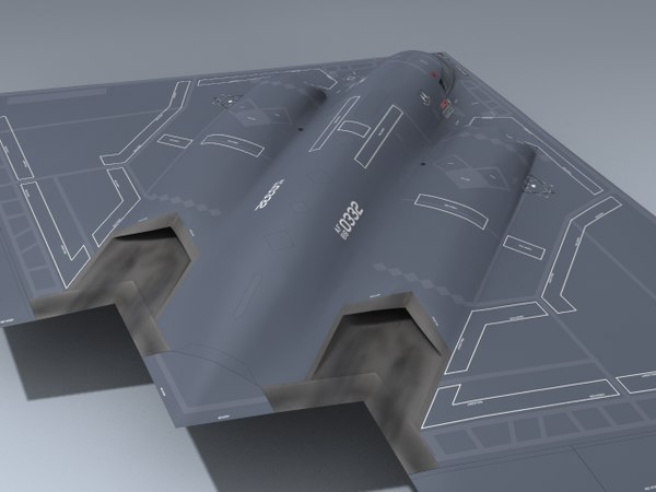 b-2 spirit 3d model