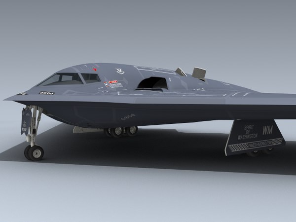 b-2 spirit 3d model