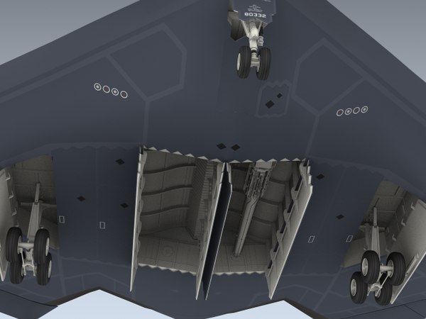 b-2 spirit 3d model