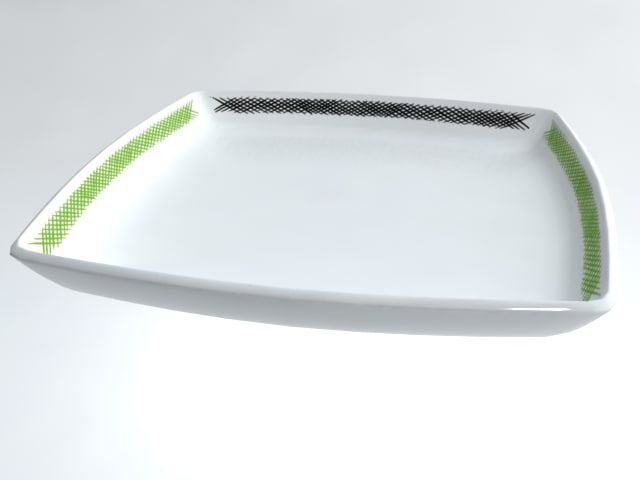 3d dish model