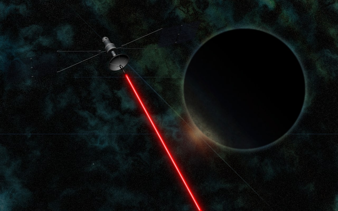 laser satellite 3d model