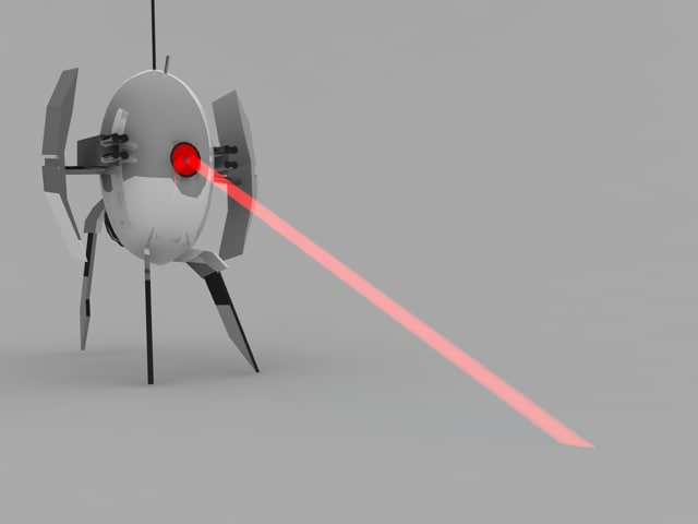 3dsmax turret portal laser