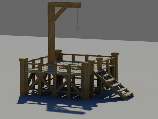 gallows 3d model