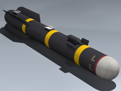 agm-114l hellfire missile 3d max