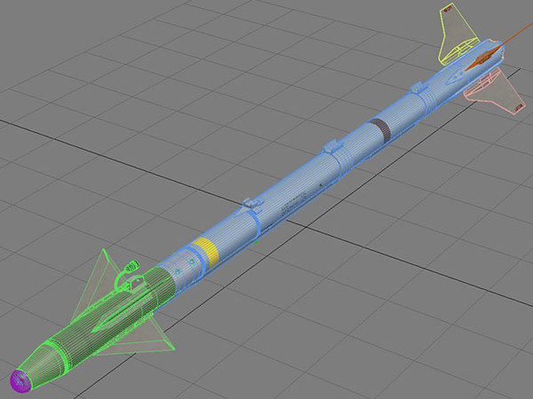 aim-9x sidewinder 3d model