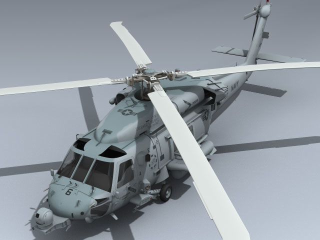 max hh-60h seahawk rescue helicopter