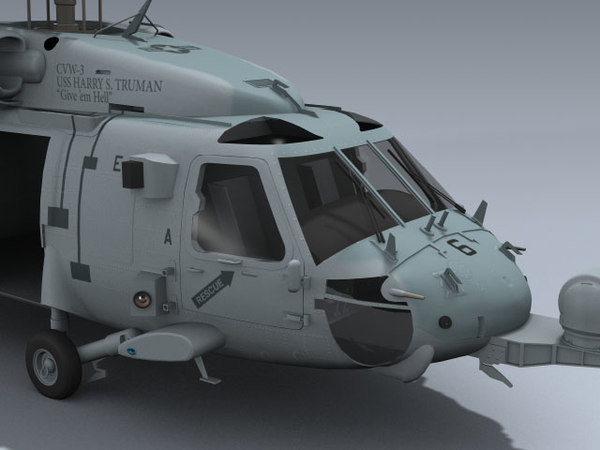 max hh-60h seahawk rescue helicopter