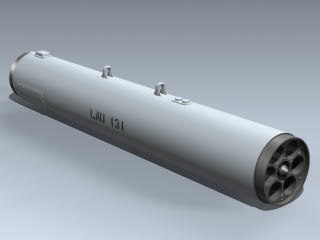 3d lau-131 rocket pod