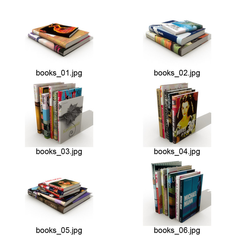books 3d model