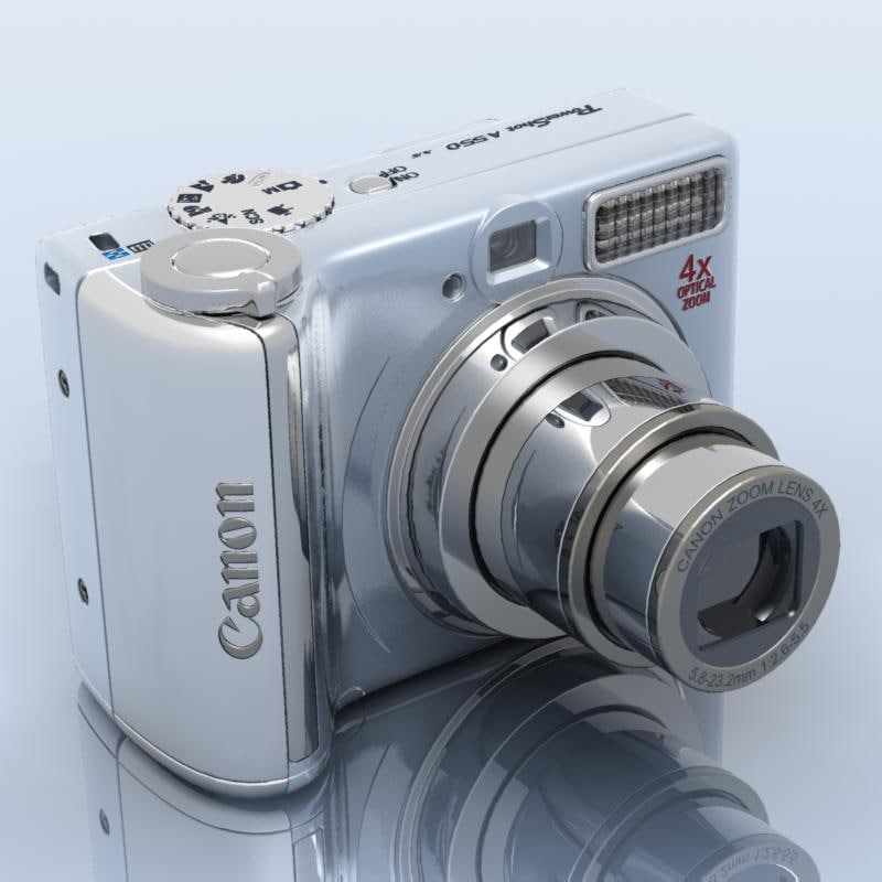 canon powershot a550 3d 3ds