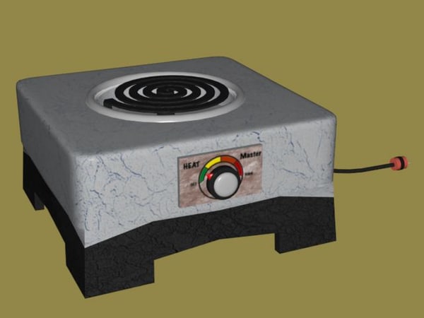 burner hotplate 3d model
