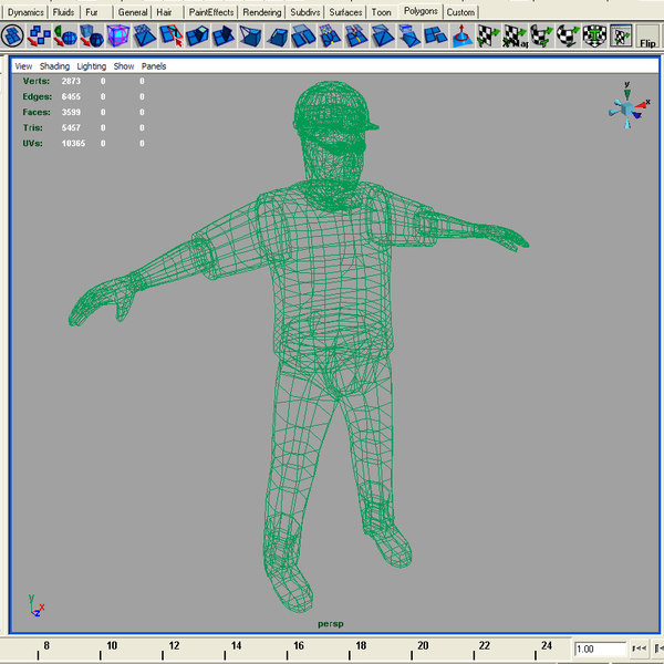 construction workman work 3d max