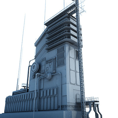 3d communication center model