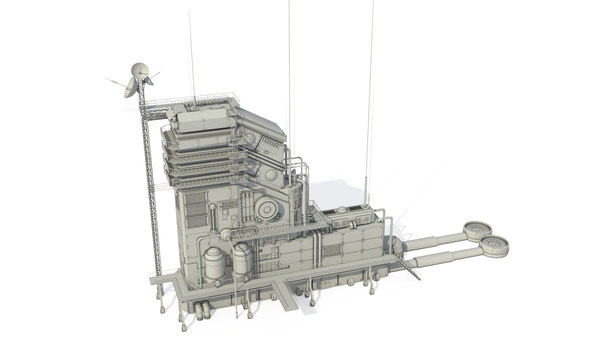 3d communication center model
