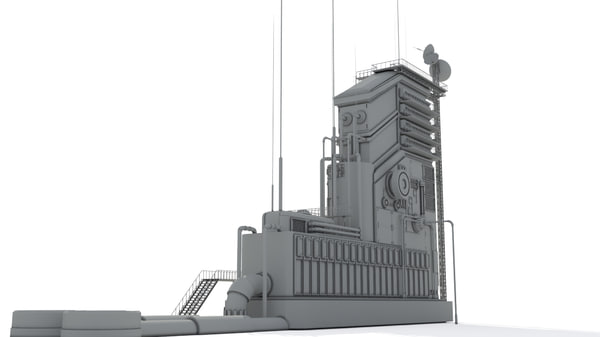 3d communication center model