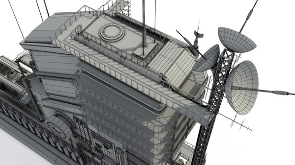 3d communication center model