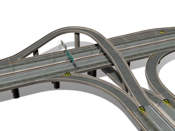 Highway Interchange 3D Models for Download | TurboSquid