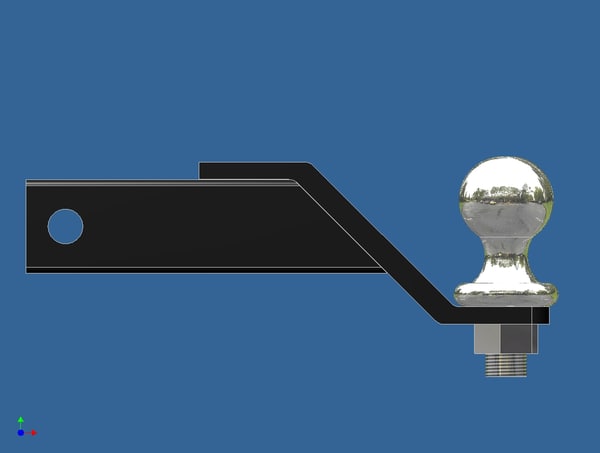 tow hitch 3d model