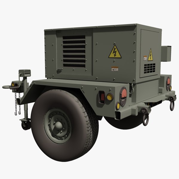 portable generator military 3d model