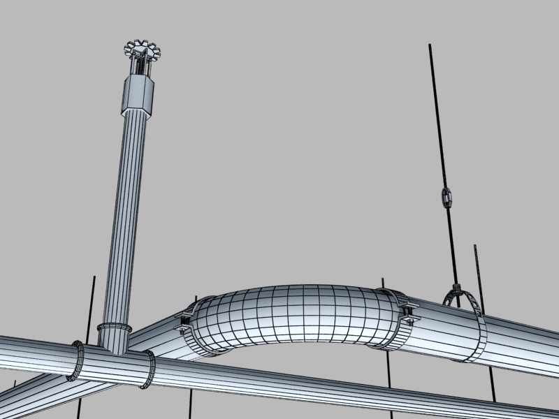 3d ceiling mechanical
