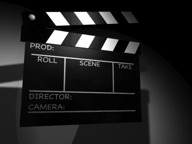 clapboard clap board 3d model