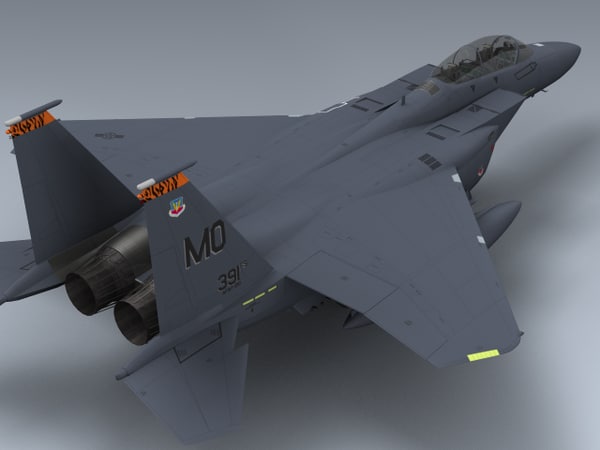 3d model f-15e strike eagle