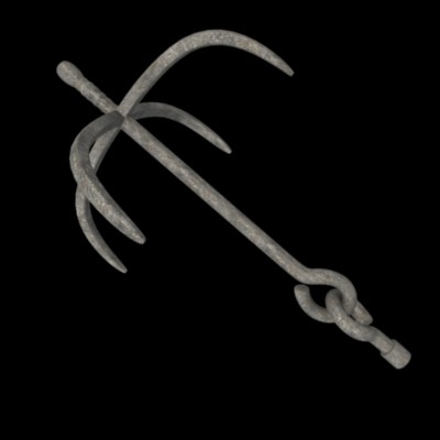 grappling hook 3d model