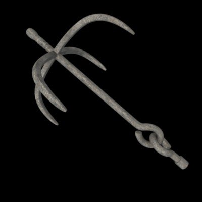 grappling hook 3d model