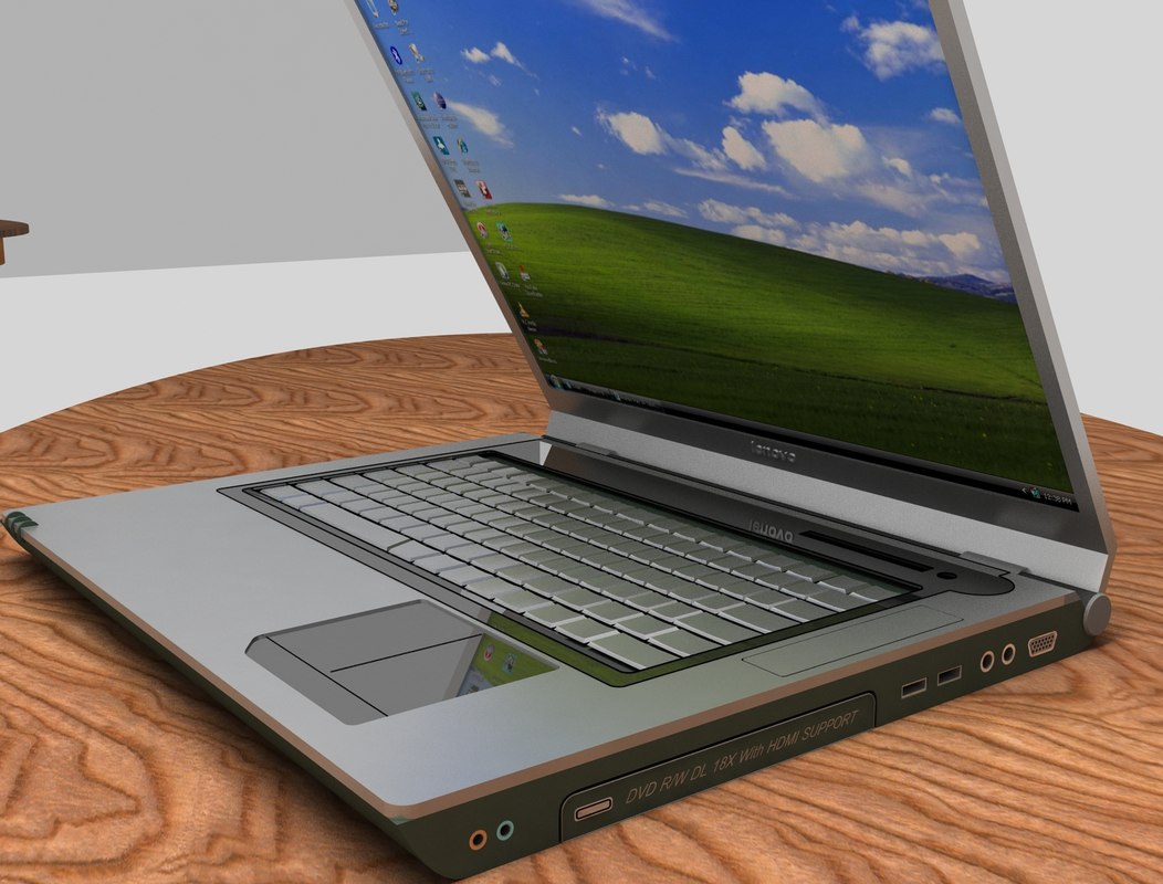 laptop lap 3d model