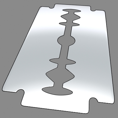 razor razorblade blade 3d model