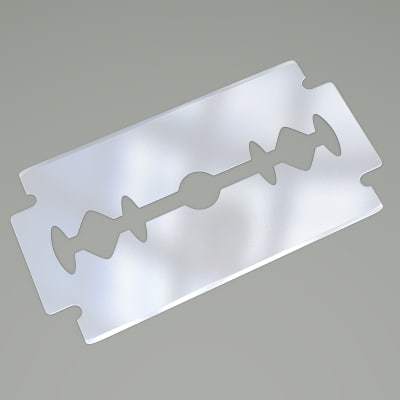 razor razorblade blade 3d model