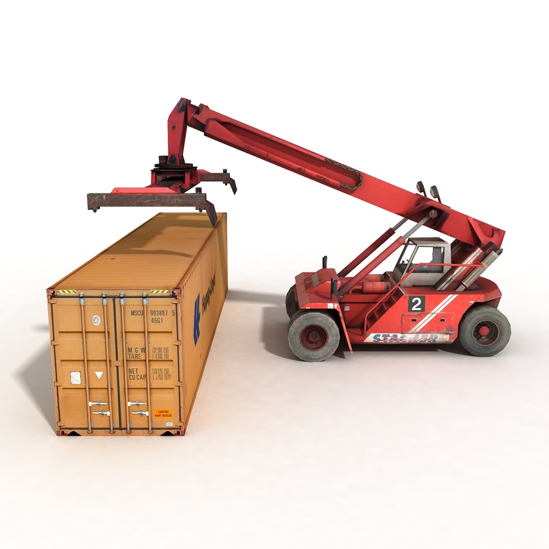 3d reachstacker stacker