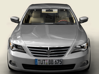 generic car upper class interior 3d model