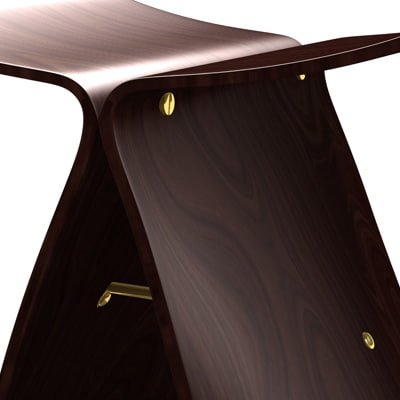 butterfly stool 3d model