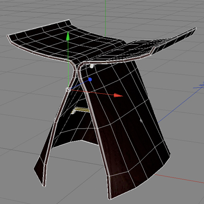 butterfly stool 3d model