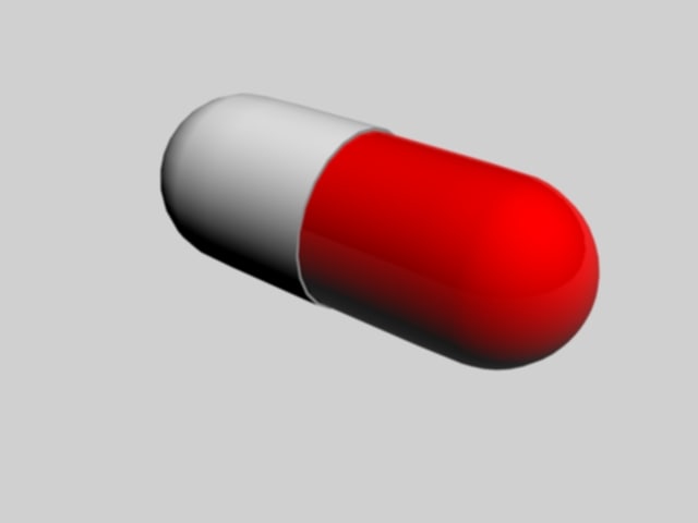 3d model capsule pill