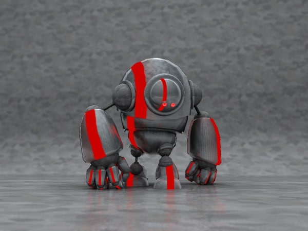 robot animation c4d